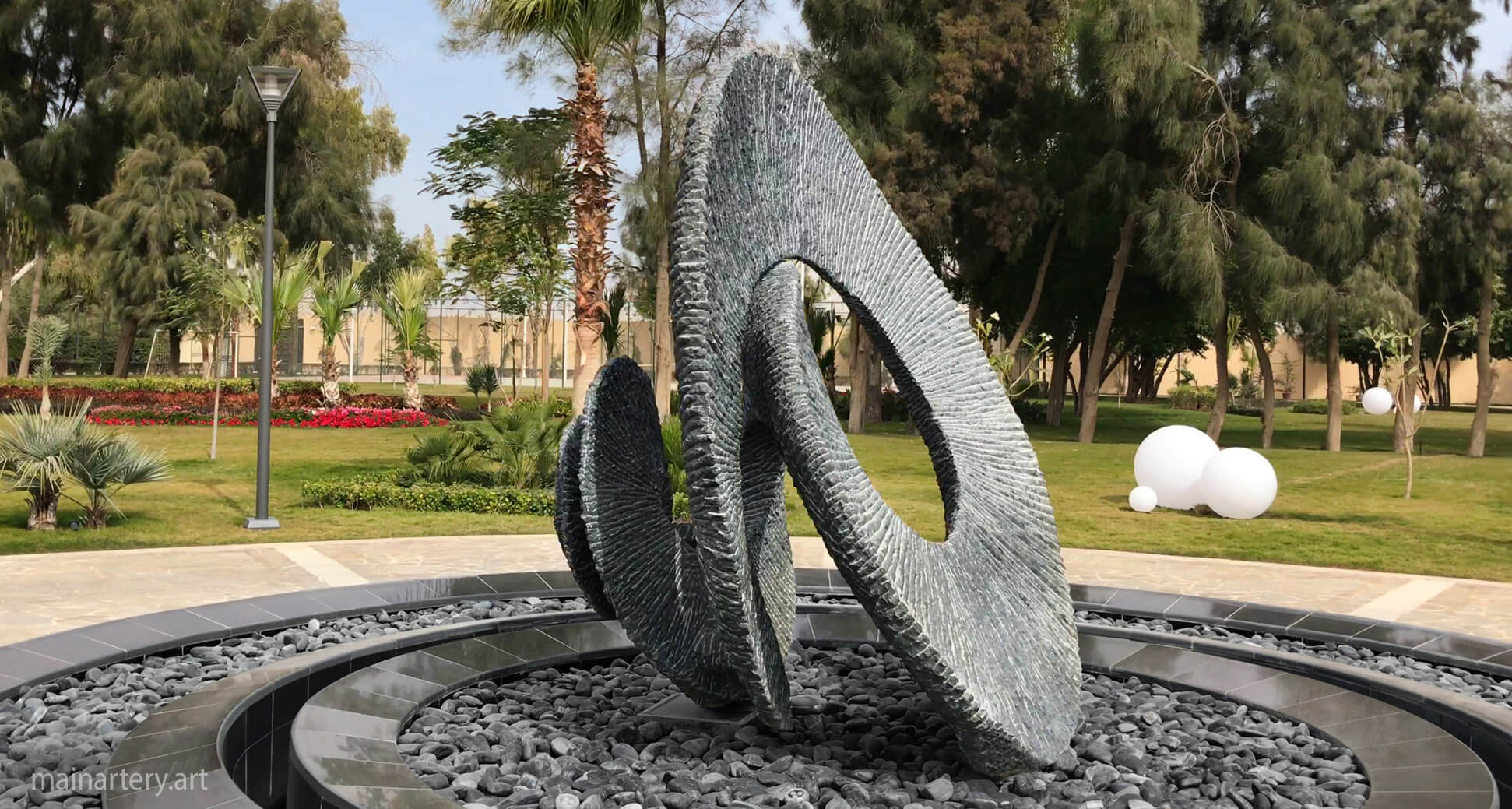 Outdoor Stone Sculpture | Modern Stone Sculpture | Mainartery